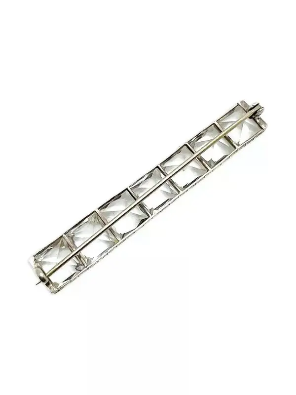 JENNIFER GIBSON JEWELLERY 1920s Crystal Brooch
