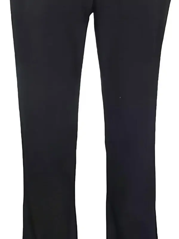 Emporio Armani Wool-blend Minute Dots Tailored Trousers - Black