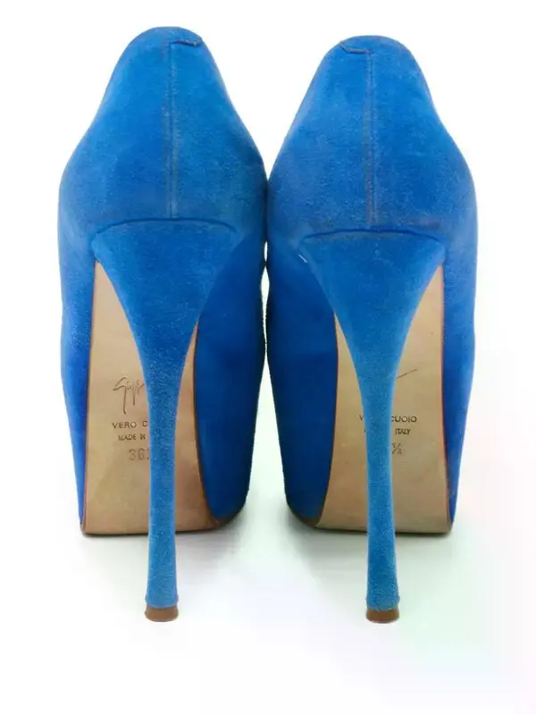 GIUSEPPE ZANOTTI 150mm Suede Heeled Pumps - Blue