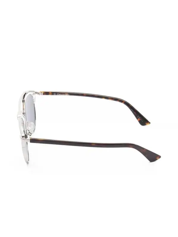 Dior 2020s Soreal Round-frame Sunglasses - Silver