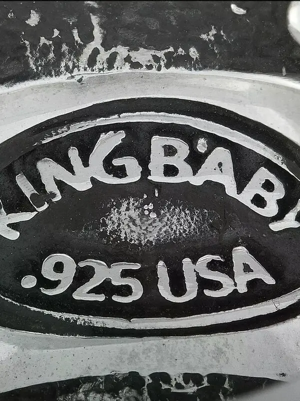 KING BABY STUDIO Sterling Embossed Coin Band Ring