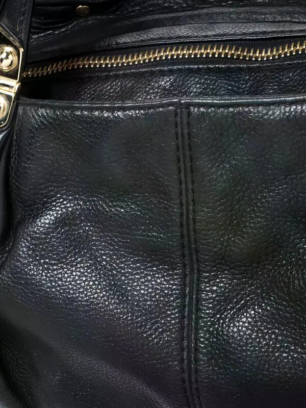 Michael Kors Leather Studded Shoulder Bag With Gold-tone Hardware