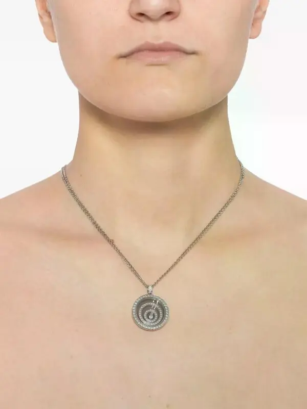 Chopard 18kt White Gold Happy Spirit Necklace With Diamonds