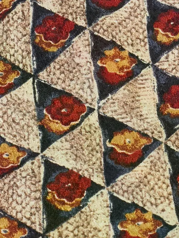 Ermenegildo Zegna Floral Geometric Tie - Neutrals