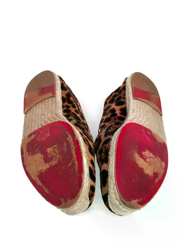 CHRISTIAN LOUBOUTIN Leopard Print Espadrilles