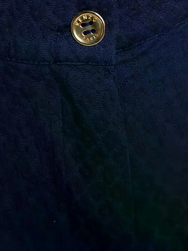 Kenzo Geometric Texture Cropped Trousers