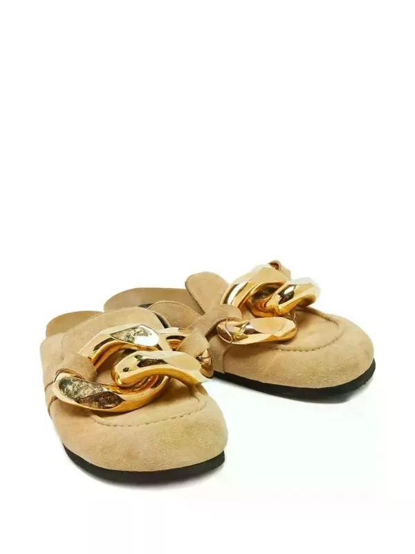 JW Anderson 2024 Chain Link Suede Sandals