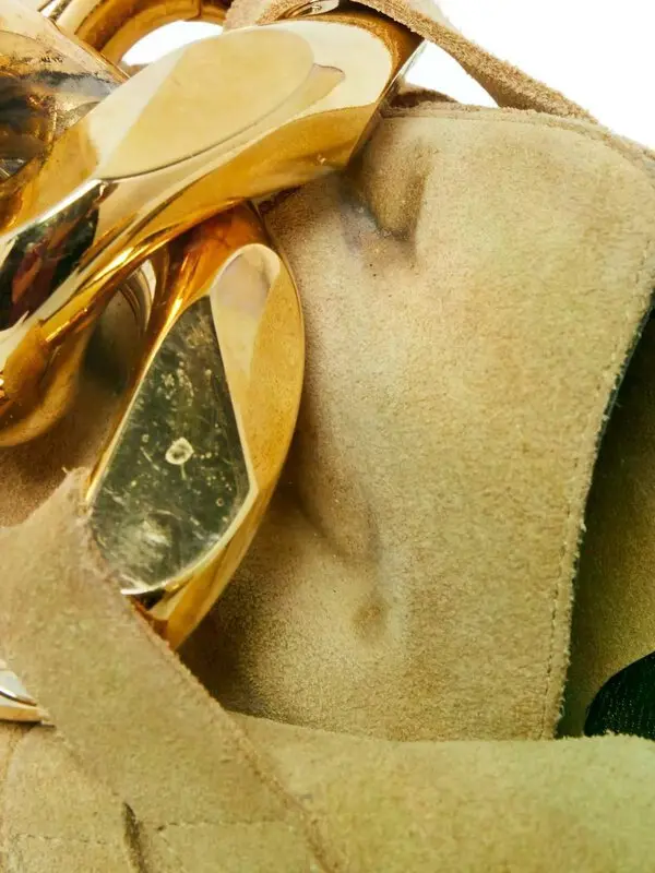 JW Anderson 2024 Chain Link Suede Sandals