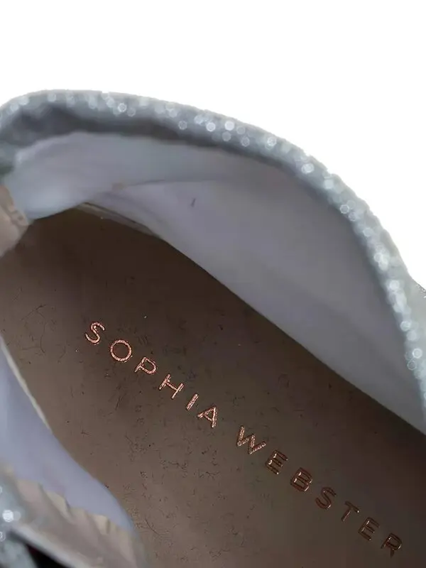 SOPHIA WEBSTER Glittered Ankle Boots With Bow Detail