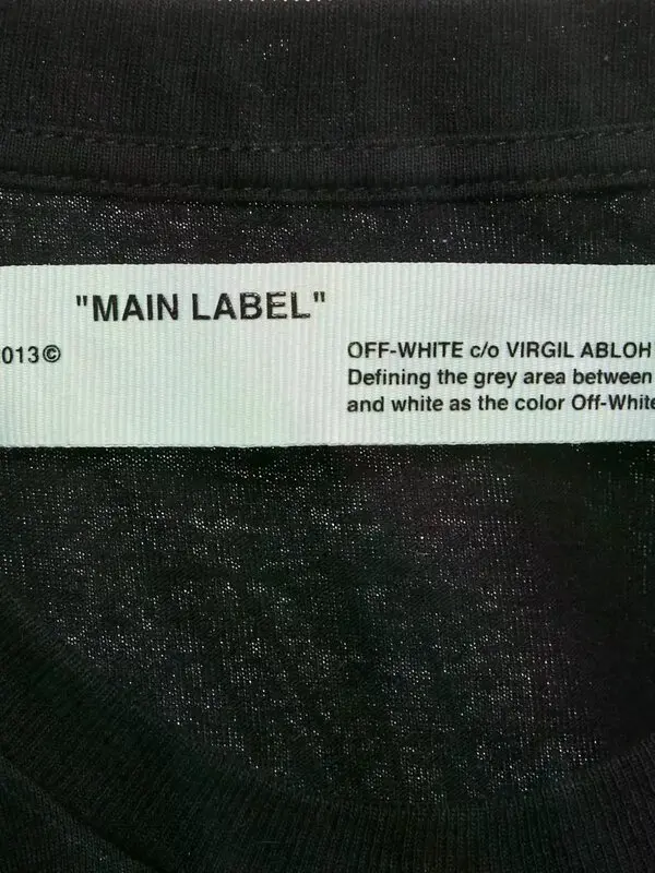 Off-White Cotton 'woman' Print T-shirt