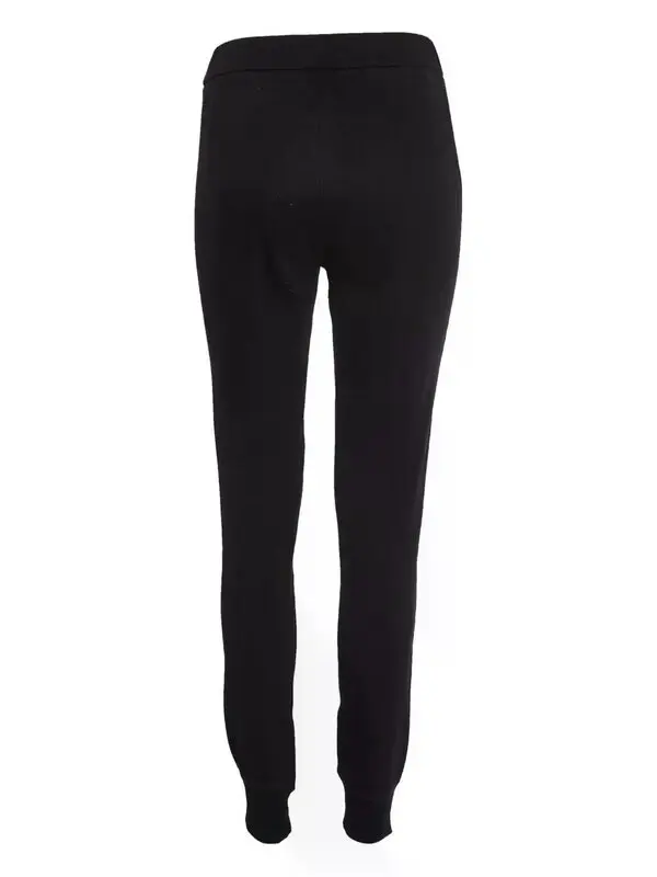Prada Cotton Blend Embroidered Logo Joggers