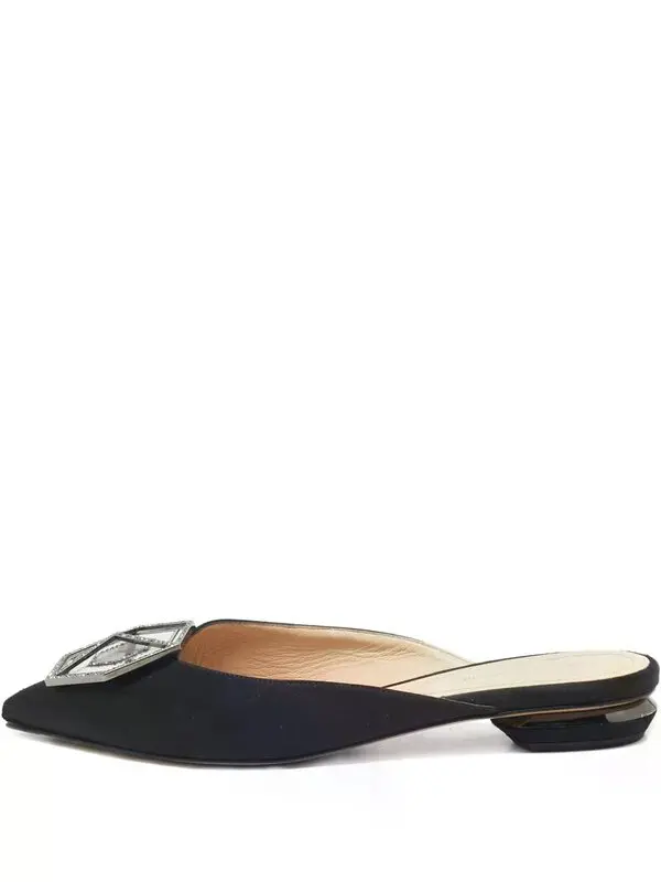 NICHOLAS KIRKWOOD Eden Geometric-embellishment Mules - Black