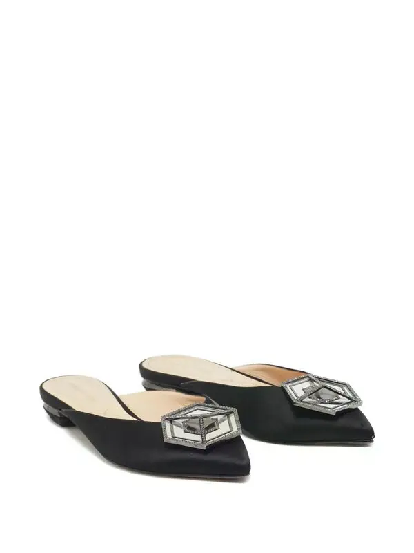 NICHOLAS KIRKWOOD Eden Geometric-embellishment Mules - Black