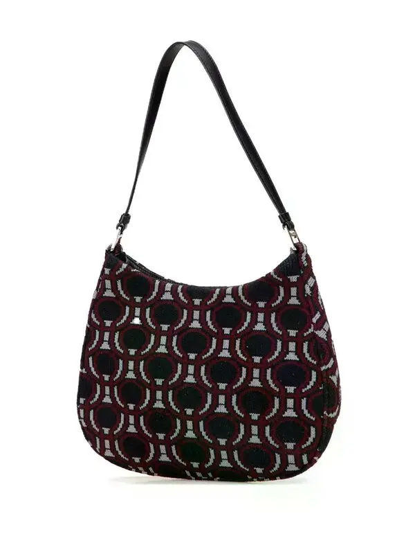 Prada Jacquard Knit Shoulder Bag