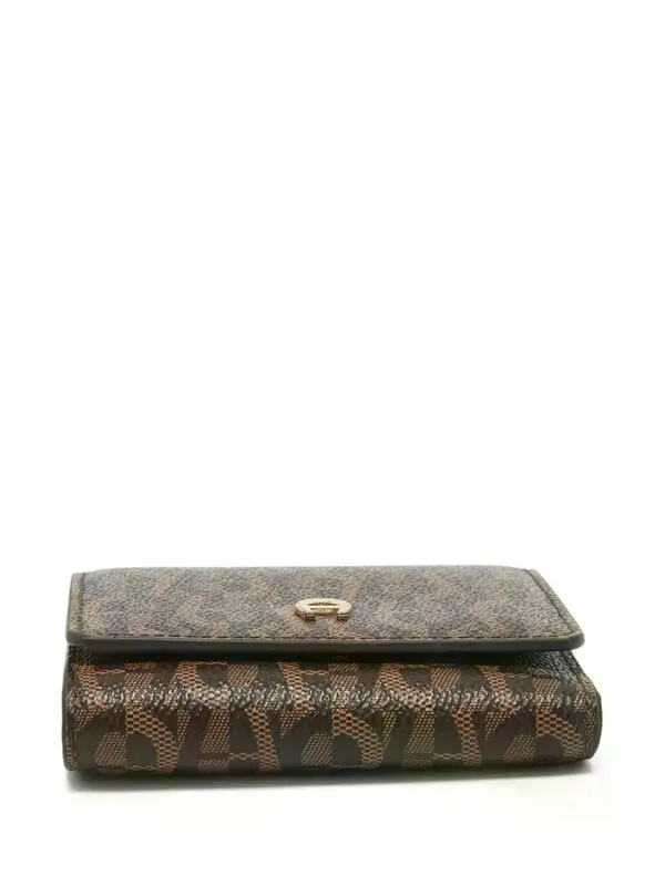 AIGNER Monogram-print Wallet - Brown