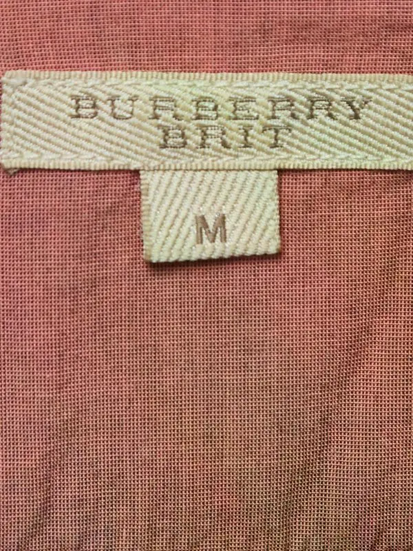 Burberry Checked Long Sleeve Top