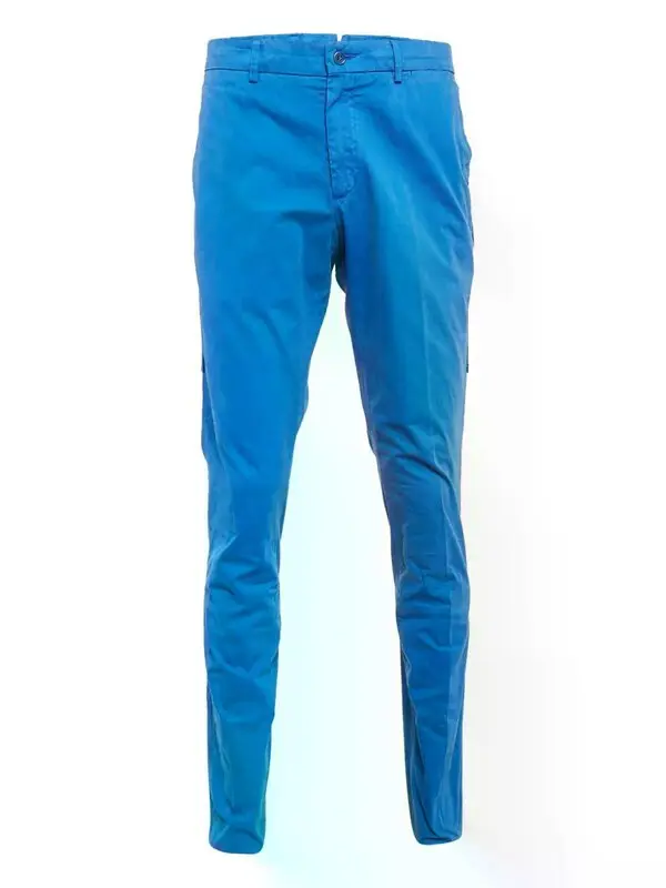 LANVIN Cotton Gabardine Trousers - Blue