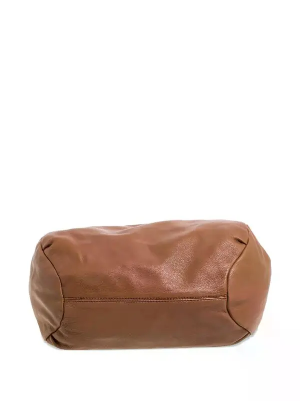 Gianfranco Ferre Leather Shoulder Bag With Chain Detailing