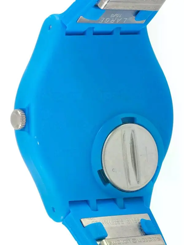 SWATCH Pepeblu Quartz Watch