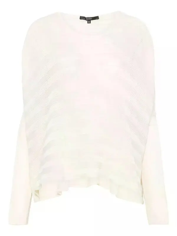 Gucci 2000s Silk Ribbed Knit Sweater - Neutrals