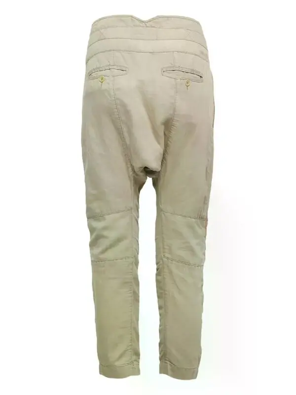 Zadig&Voltaire Wrap Design Cotton Trousers With Knee Patches