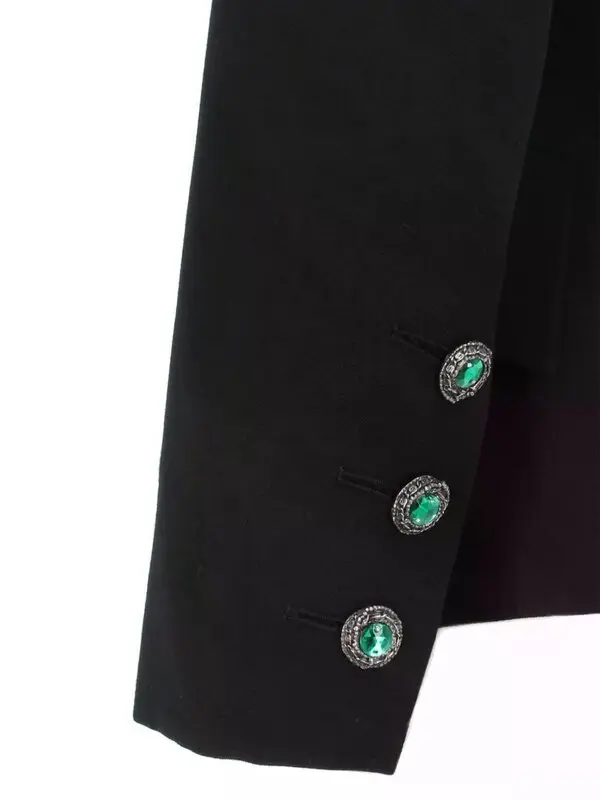 Saint Laurent 1980s Wool Blazer With Embellished Buttons