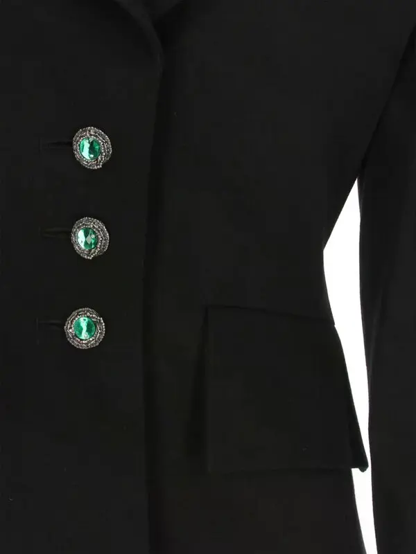 Saint Laurent 1980s Wool Blazer With Embellished Buttons