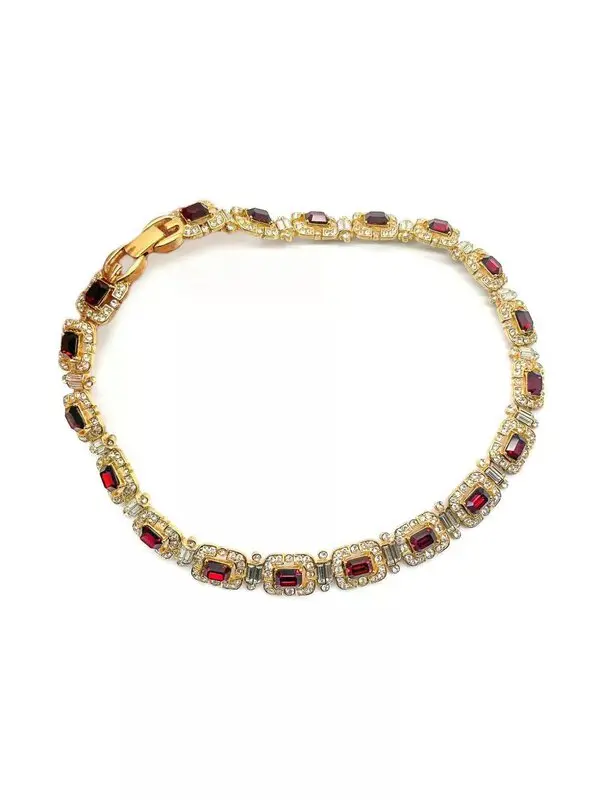 Givenchy 1980s Crystal-embellished -tone Necklace