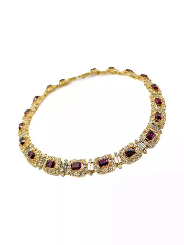 Givenchy 1980s Crystal-embellished -tone Necklace