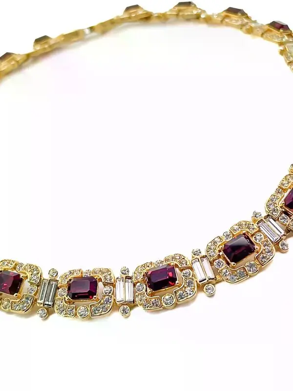 Givenchy 1980s Crystal-embellished -tone Necklace