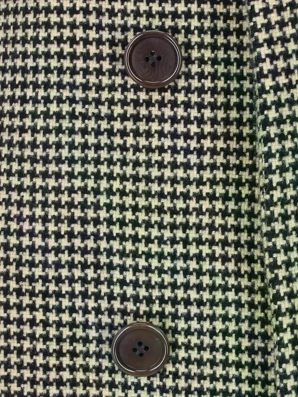 ROMEO GIGLI 1990s Checked Wool Coat