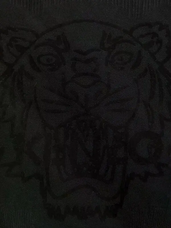 Kenzo Ribbed-knit Jumper With Tiger Emblem