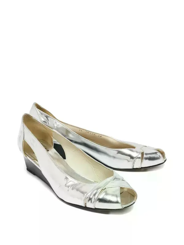 STUART WEITZMAN Peep-toe Wedge Pumps