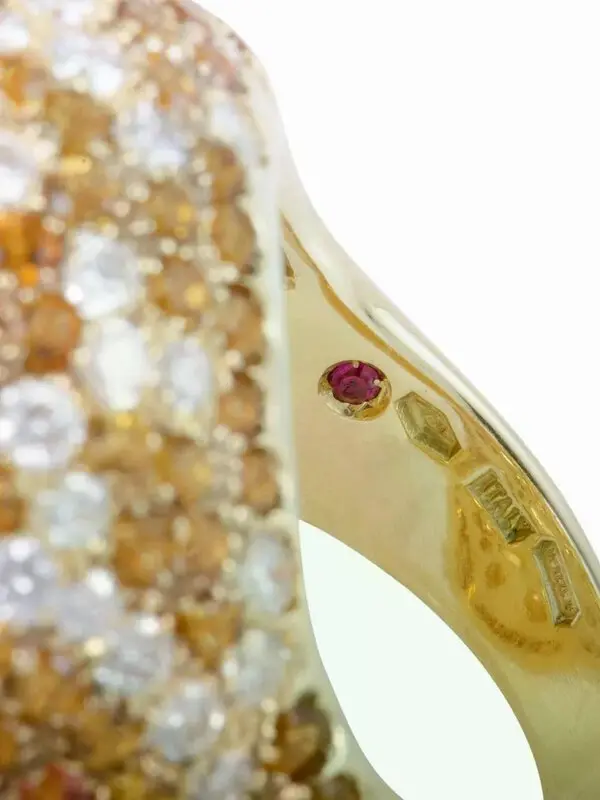 Roberto Coin 18kt Gold Citrine And Diamond Ring