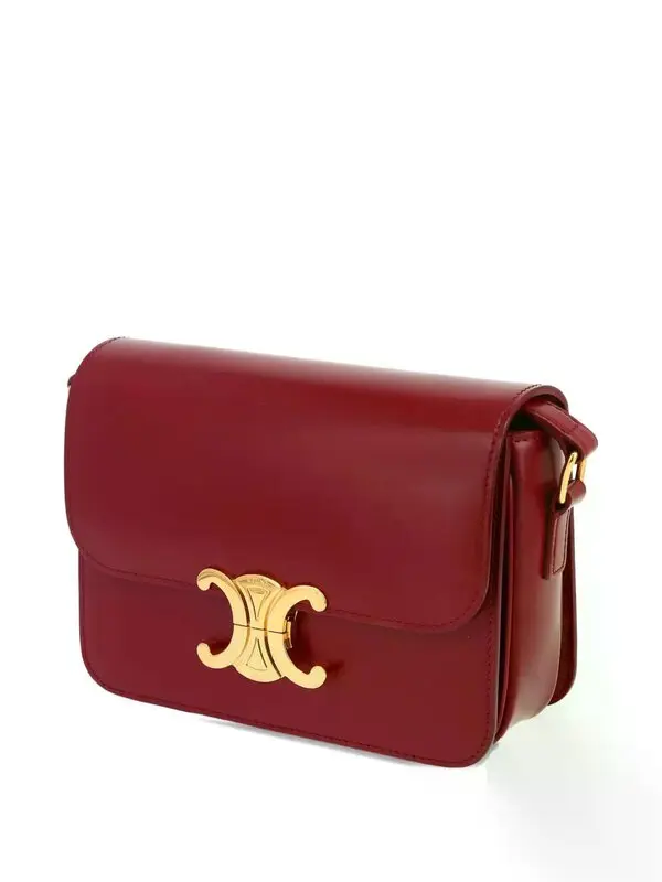 Celine Triomphe Shoulder Bag - Red