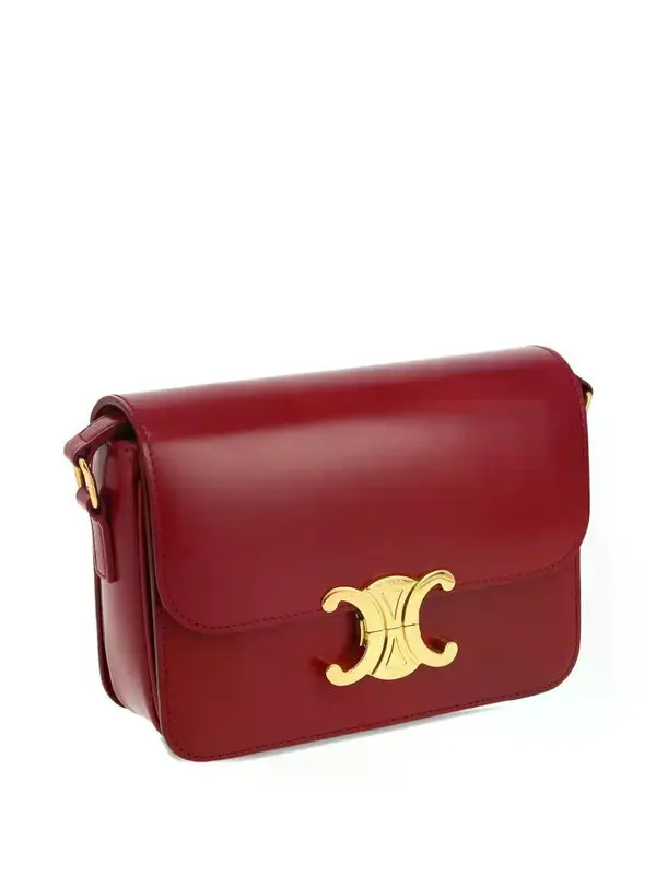 Celine Triomphe Shoulder Bag - Red