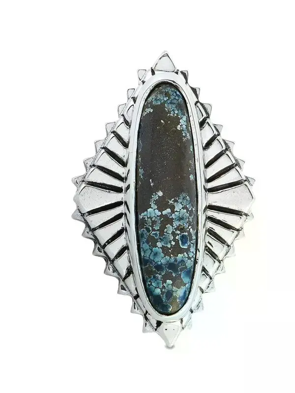 KING BABY STUDIO Concho Turquoise Signet Ring