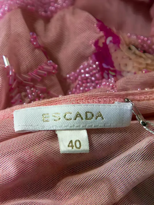 Escada Long-sleeved Off-shoulder Sequin Embellished Top