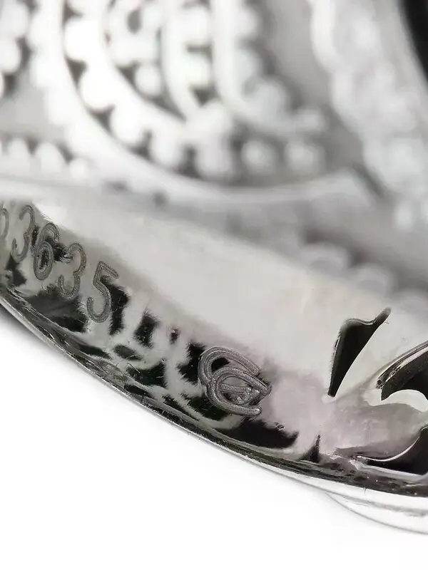 CARRERA Y CARRERA 18k White Gold Onyx And Diamond Ring - Silver
