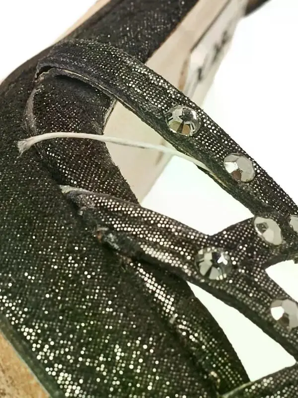 JIMMY CHOO Suede Lattice Embellished Pumps