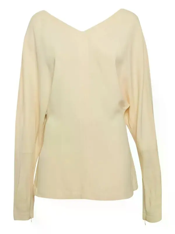 Stella McCartney V-neck Long-sleeved Top - Neutrals