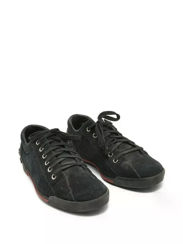 Gucci Suede Lace Up Sneakers