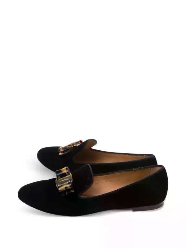 FERRAGAMO Calf Leather Loafers With Bow Detailing