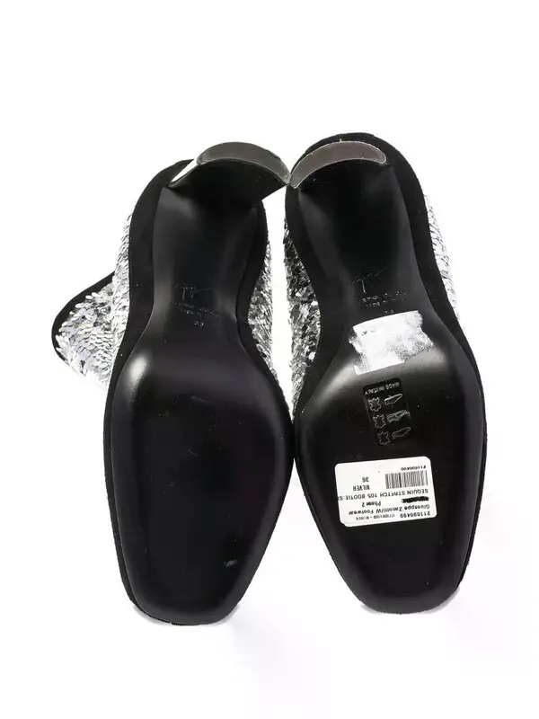 GIUSEPPE ZANOTTI Sequin-embellished Ankle Boots