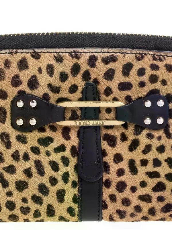JIMMY CHOO Leopard-print Zip Wallet