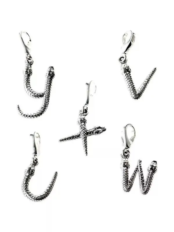 THEO FENNELL Alias Letter Charms - Silver