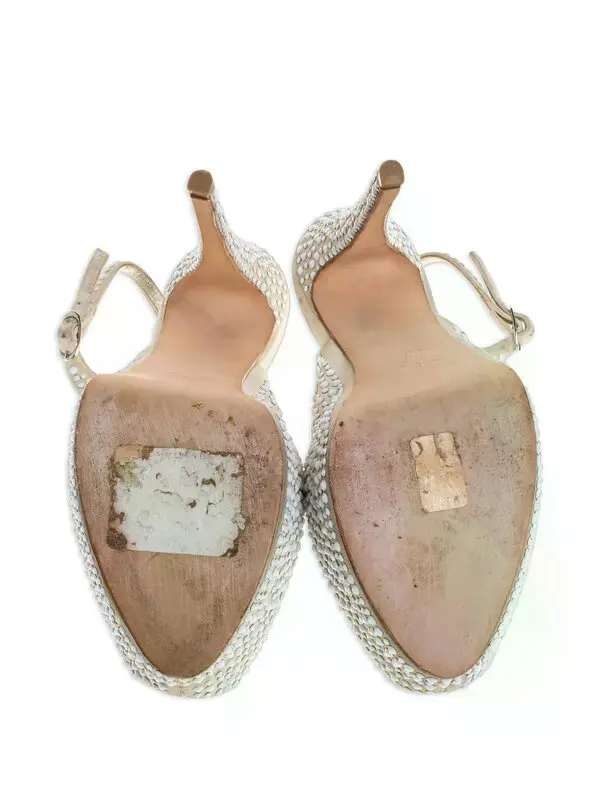 GIUSEPPE ZANOTTI 115mm Crystal-embellished Suede Slingback Sandals