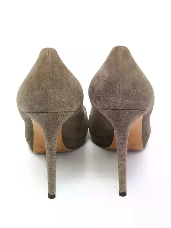 JIMMY CHOO Suede Almond Toe Pumps