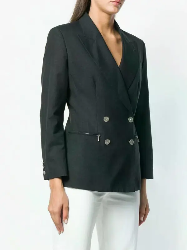JEAN PAUL GAULTIER Double Breasted Coin Button Blazer