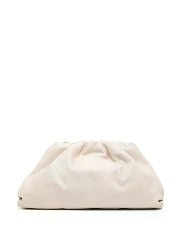Bottega Veneta Gathered Detailing Clutch - Neutrals